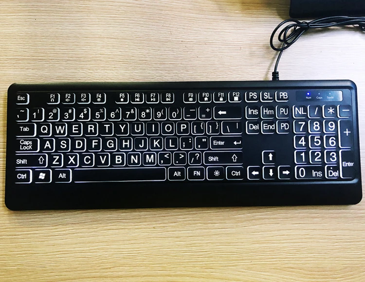 Large Print Keyboard Backlight Usb Wired Keyboard From Namando - Buy ...