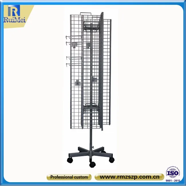 Rotating Display Gridwall Hooks Metal Hanger Black Wire Grid Wall - Buy ...