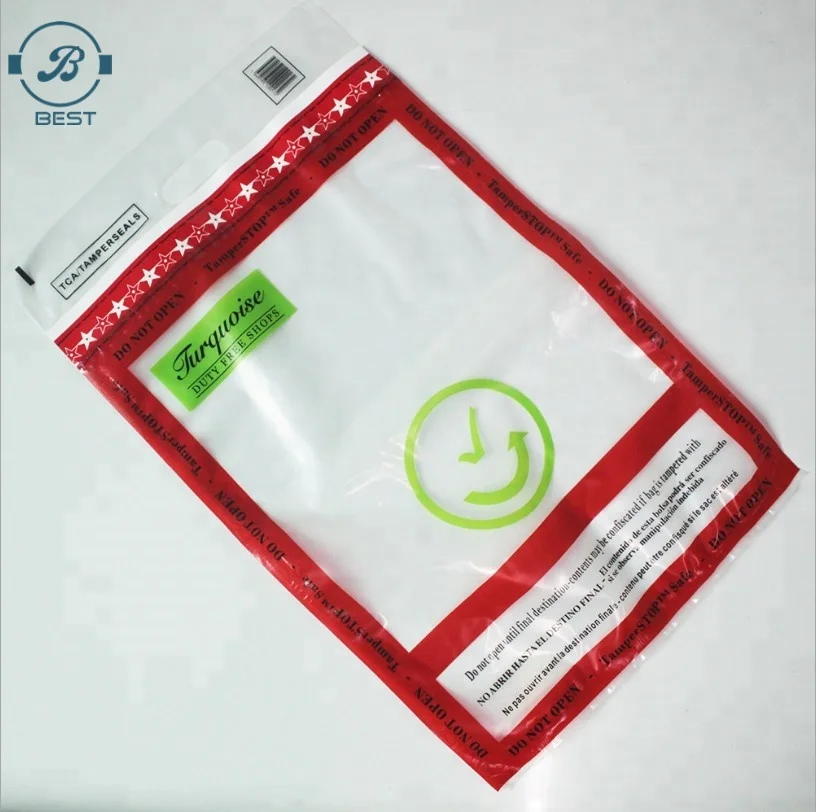 Hot Security Tamper Evident Airport Bag Steb Duty Free Bag - Buy ...