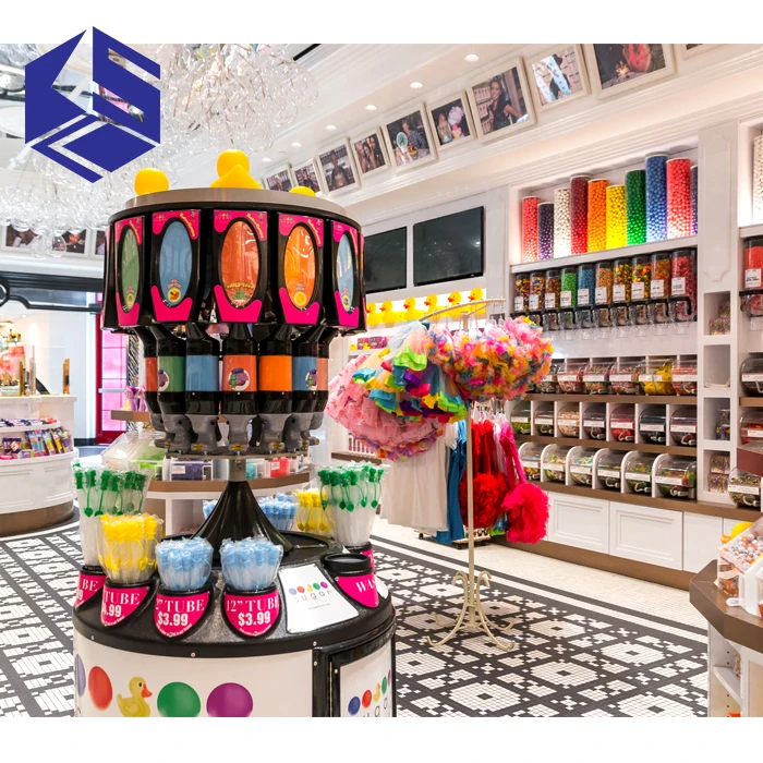 Lovely Candy Store Fixtures Design Wooden Sugar Shop Display Stand ...