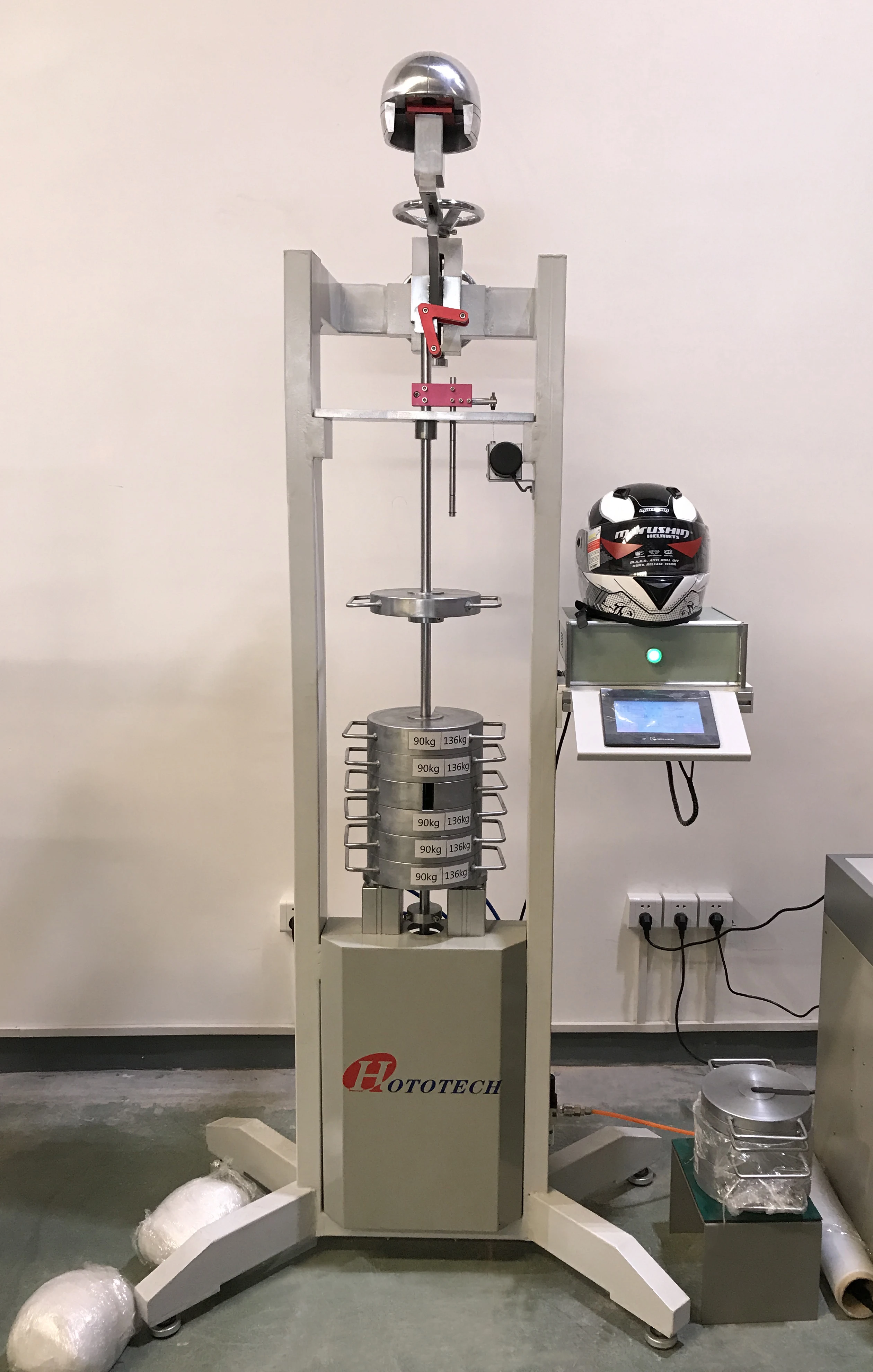 Helmet Dynamic Retention System Testing Machine / Helmet Static ...