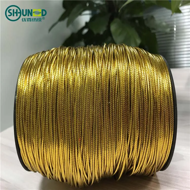 Ribbon Cord Gold Elastic Thread Of Polyester And Cotton And Nylon - Buy ...