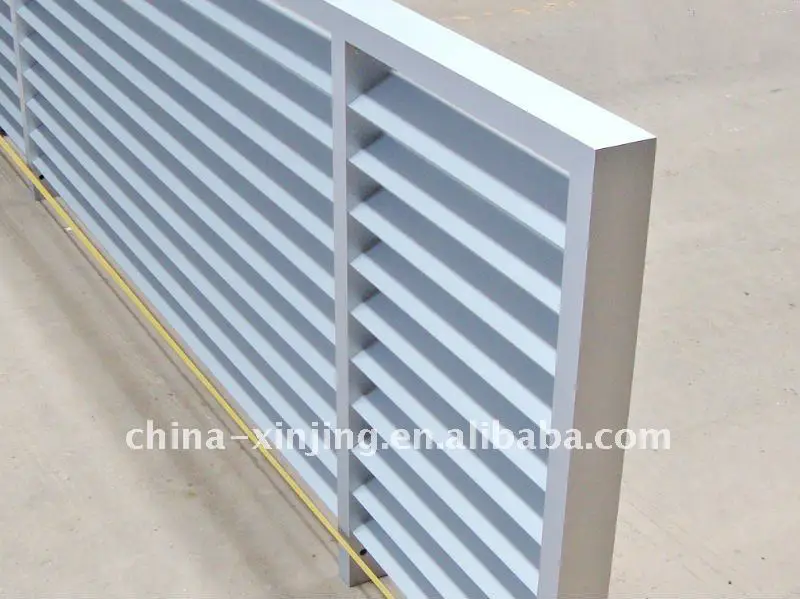 Wood Color Aluminum Screen Baffle Ceiling - XINJING Louvers