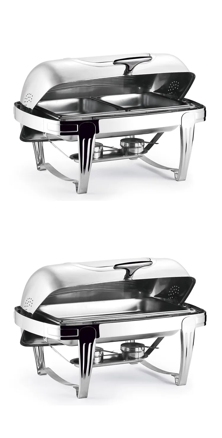 Stainless Steel Buffet Utensils - Server with Window