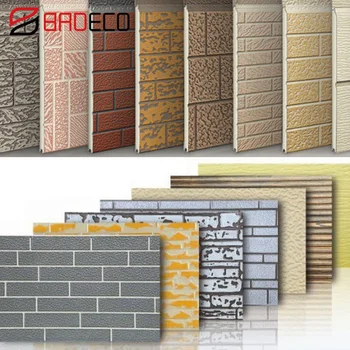 Polyurethane Pu Foam Panel Exterior Decorative Siding Faux Brick Metal ...