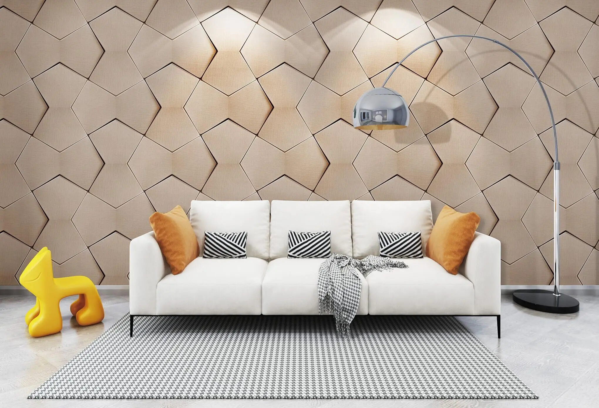 2019 New Design 3d Soft Wall Panel for Leather Material Interior Wall ...
