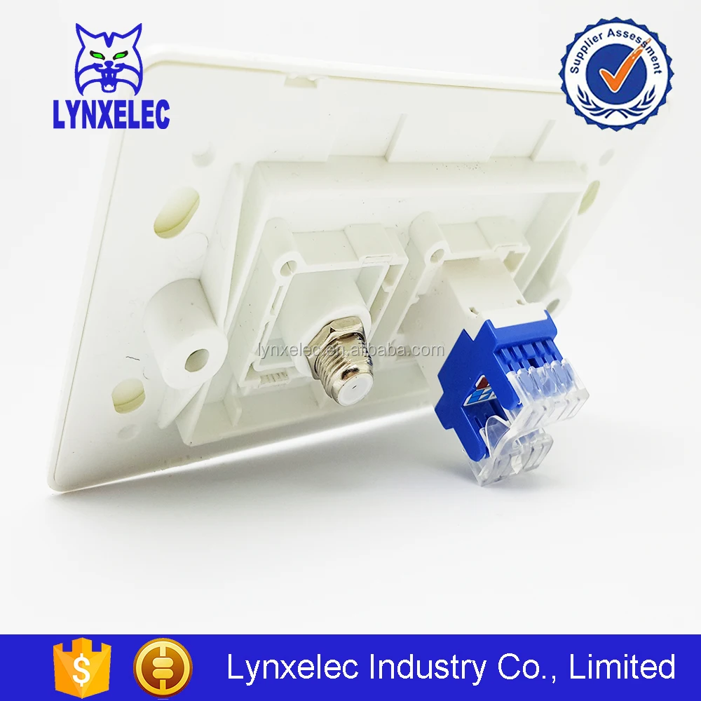 Australia Wall Plate Tv Antenna Network Data Internet Socket Outlet ...