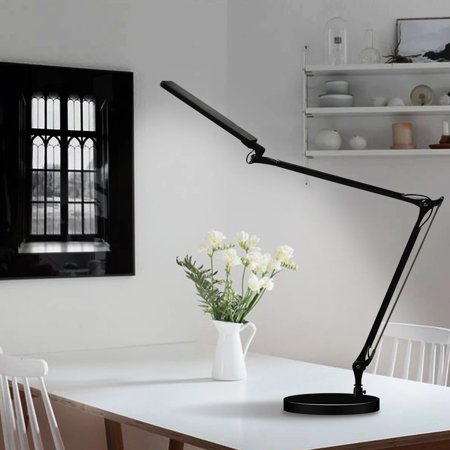 Adjustable Swing Arm Led Task Light With Flexible Freely Table ...