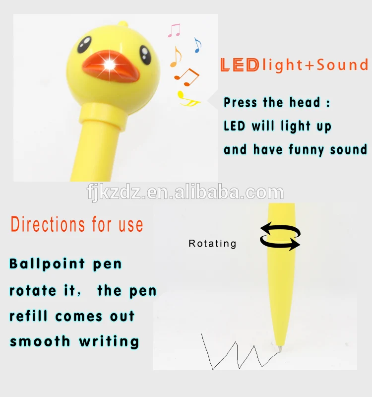 Duck Pen with Quacking Sound - Fun Stationery Accessory