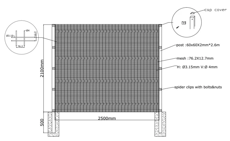 High Security 358 Clear View Fencing With South Africa Customers - Buy ...