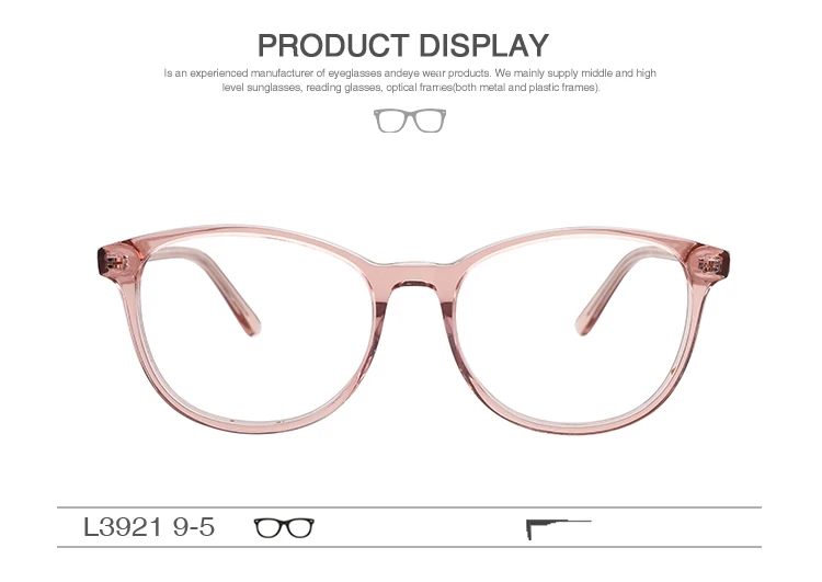 L3921 New Design Custom Fashion Popular Unisex Ultra-thin Acetate Anti ...