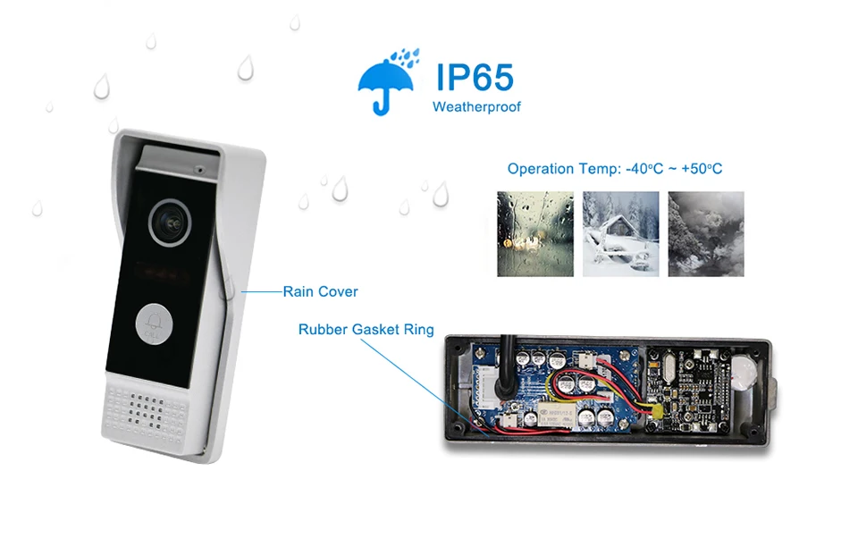 Home Security Video Door Phone Intelligent Villa Door Bell Entry Camera ...