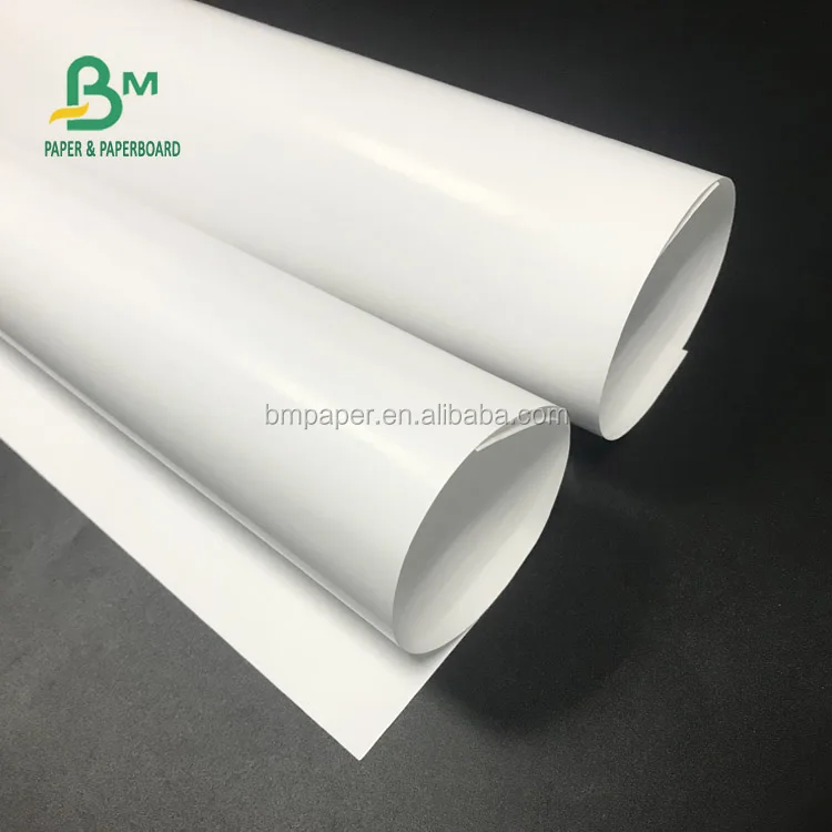 80lb 100lb C2S Glossy Text / Glossy Cover Paper Board 25 * 38
