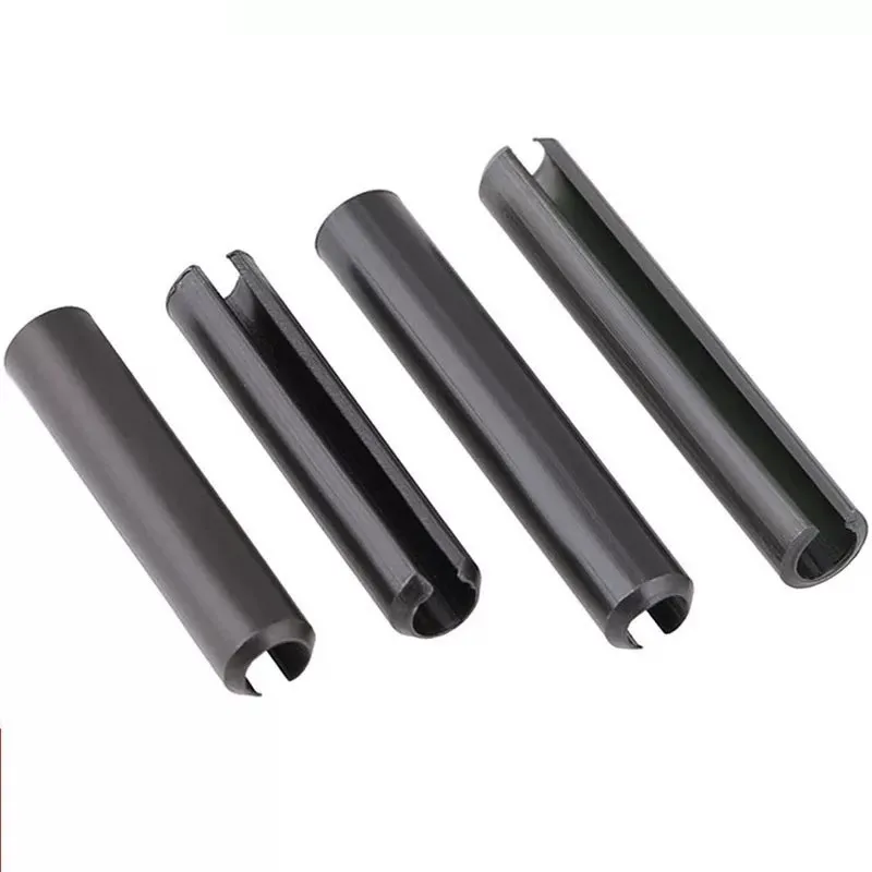 Galvanized Steel Black Zinc Plated 65mn Slotted Spring Pins Din1481 ...