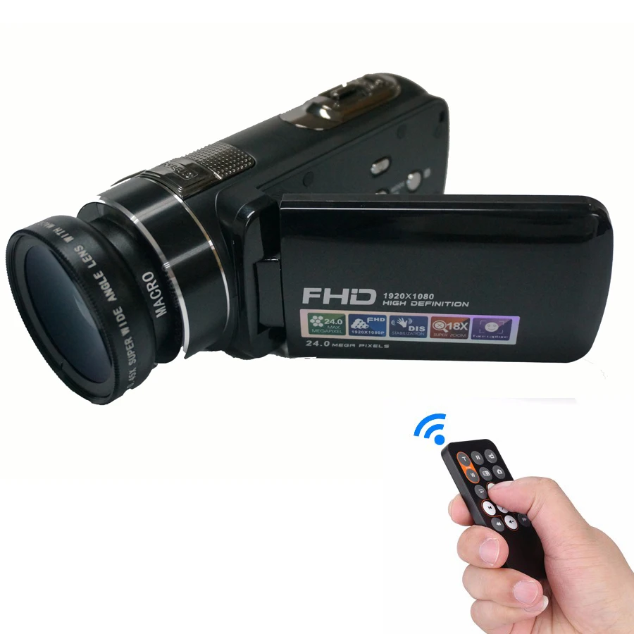 Winait 24 Mega Pixels Digital Video Camera Full Hd 1080p/8x Digital ...