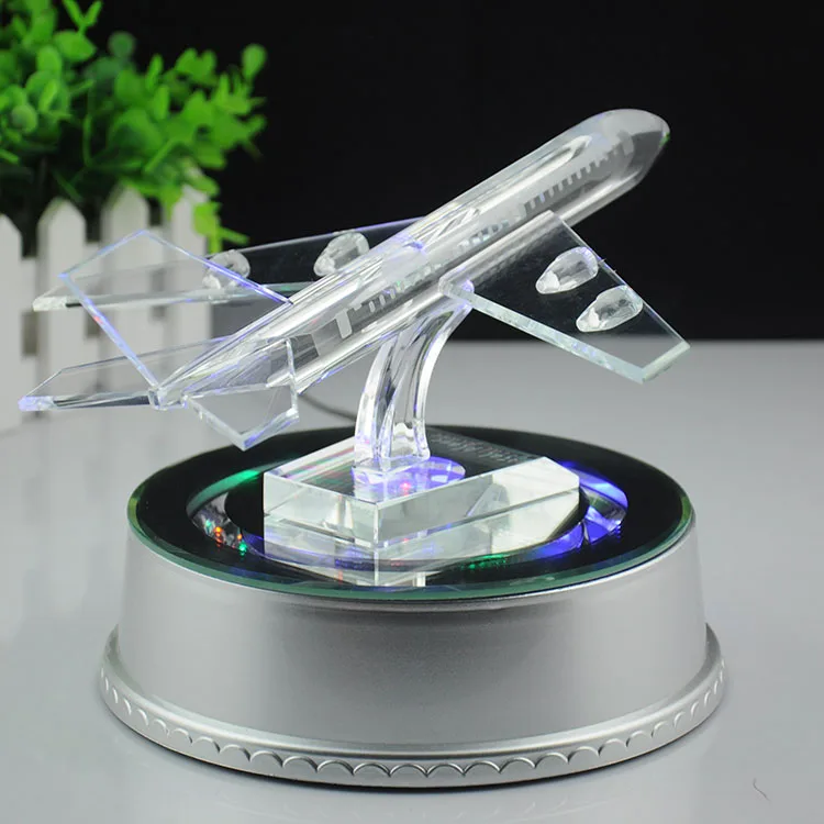 Hdw Wholesale Crystal Airplane Model For Business Decoration Gift - Buy ...