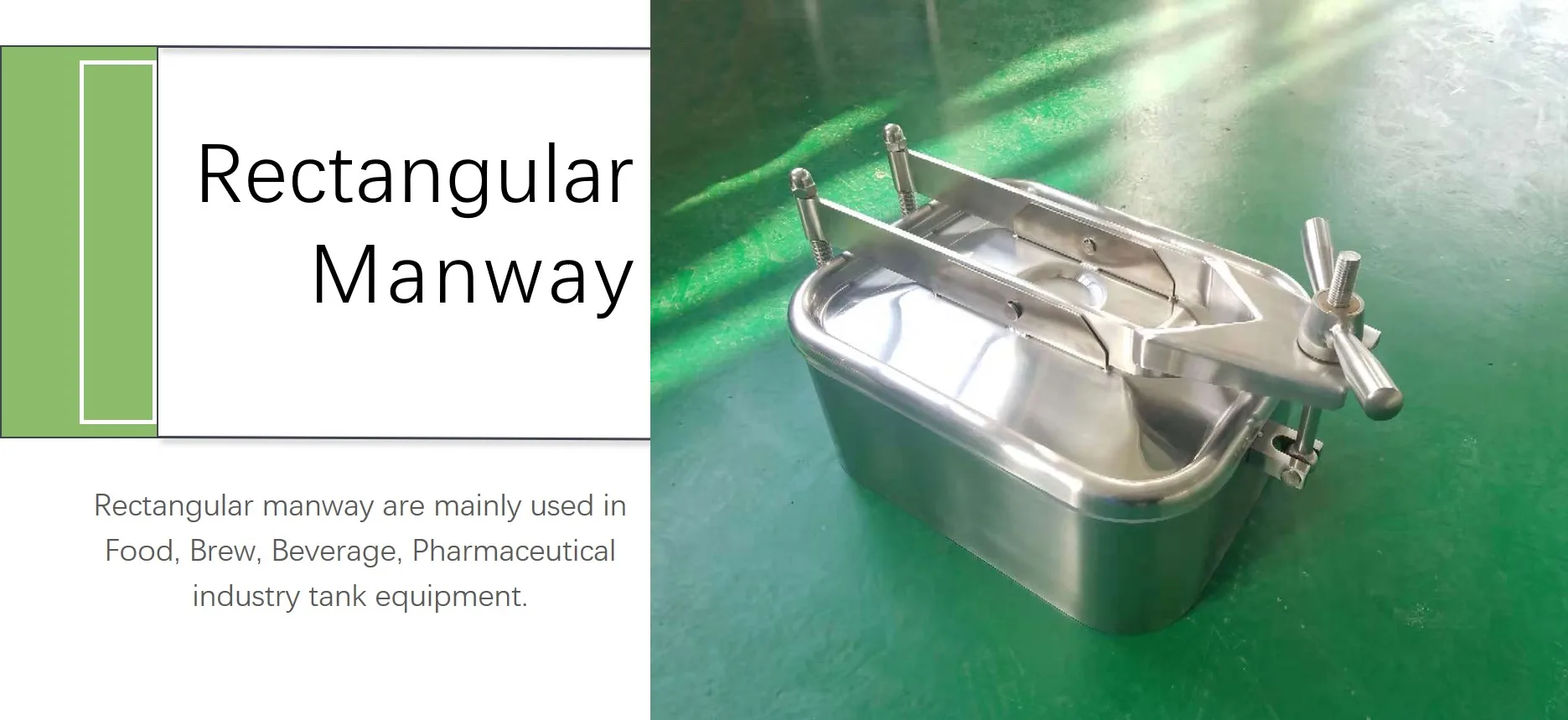 SS304 SS316L stainless steel pressure vessel manways/rectangular tank ...