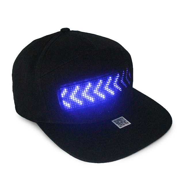 USB Rechargeable Message Display Light up LED Scrolling Hat