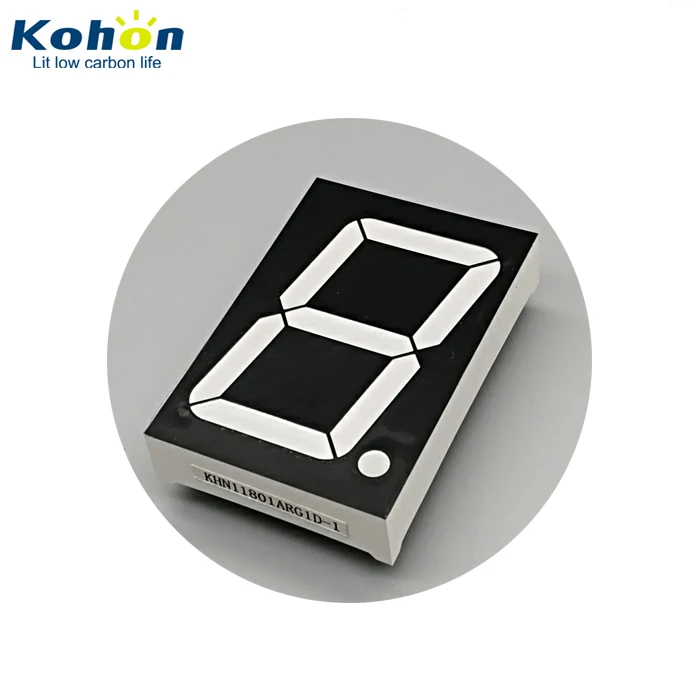 Ultra Red 7 Segment 1 Digit LED Display 1.8 Inch Countdown Common Anode ...