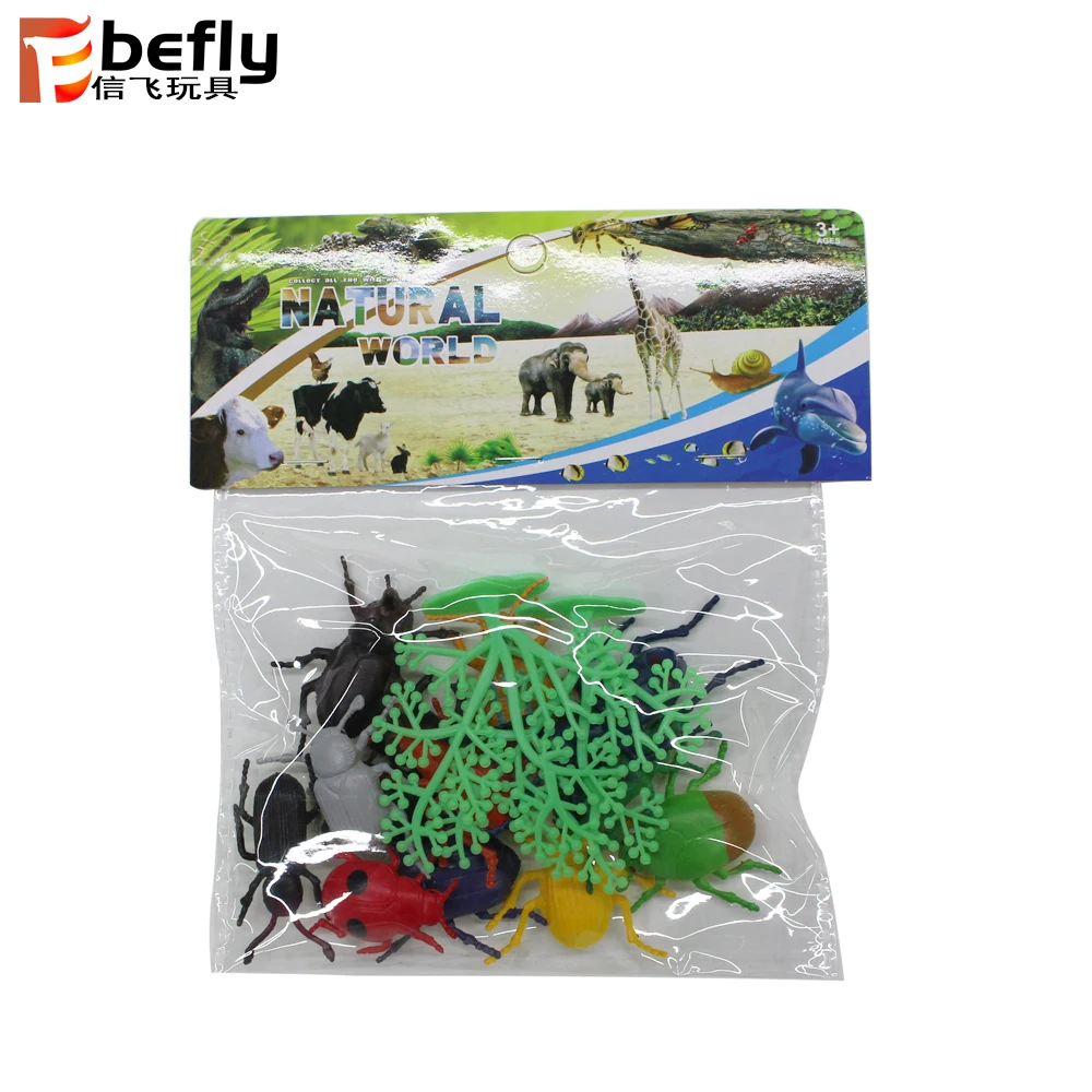 Promotional Natural Animal World Plastic Beetle Insect Mini Toy