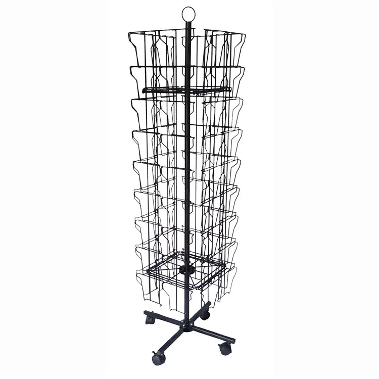 New Arrival Rotating Metal Display Rack Wire Display Stand Spinner With ...