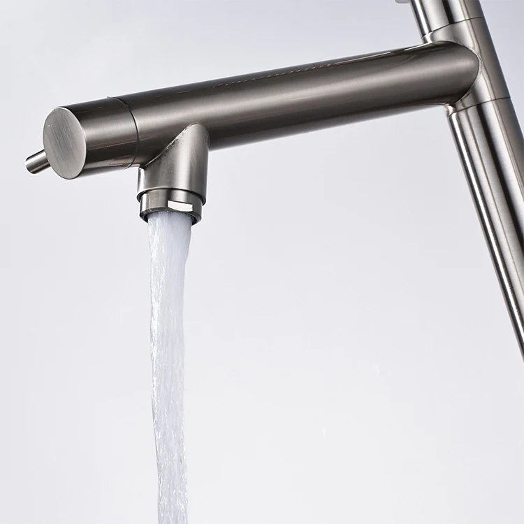 Modern Design Full Brass Spring Loaded Kitchen Sink Mixer Tap Faucets ...