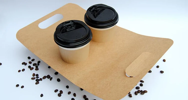 Takeaway Cardboard 2 Coffee Cup Carry Trays Holders With Cheap Price ...
