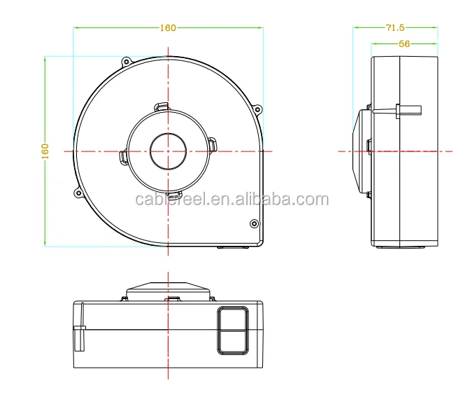 CAT 6 Retractable Extension Cable Reel with Auto Rewind & OEM/ODM