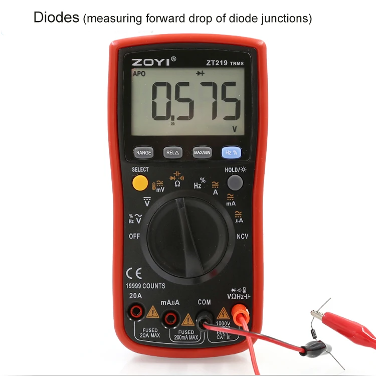 Chinese Multimeter - Zoyi ZT219 with 19999 Counts Precision