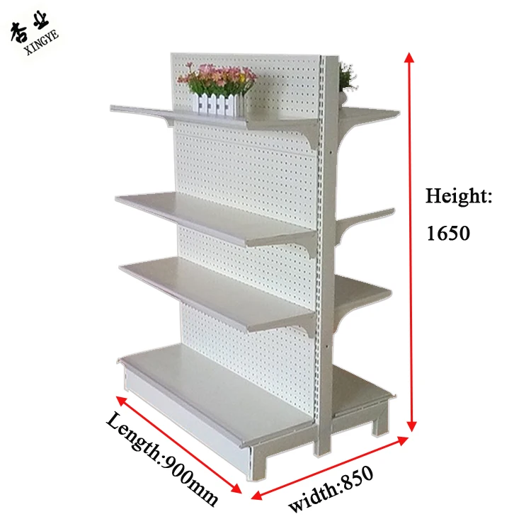 Detachable Retail Display Racks Flat Backboard Shelf Supermarket For ...