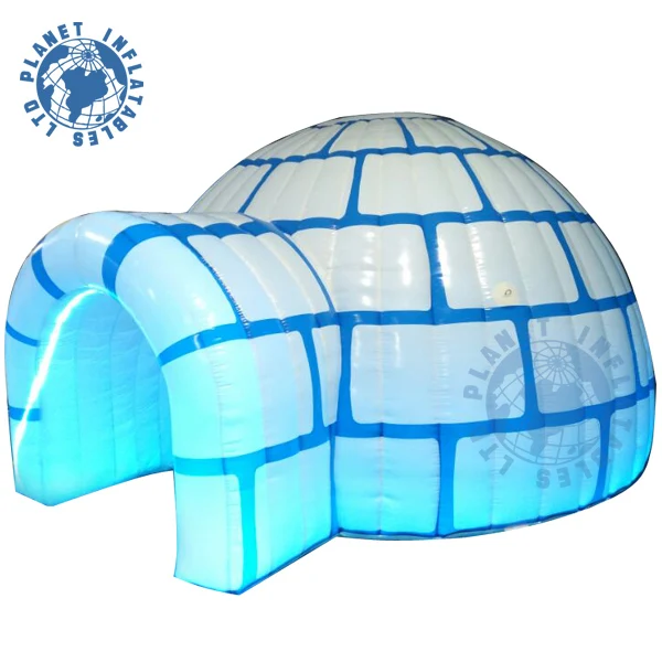 White Christmas Inflatable Snow Igloo Tent Small Inflatable Igloo Dome ...