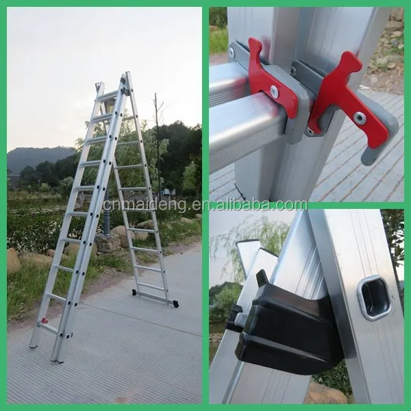 24 Feet Step Ladders Triple Extension Ladders Aluminium With En131 ...