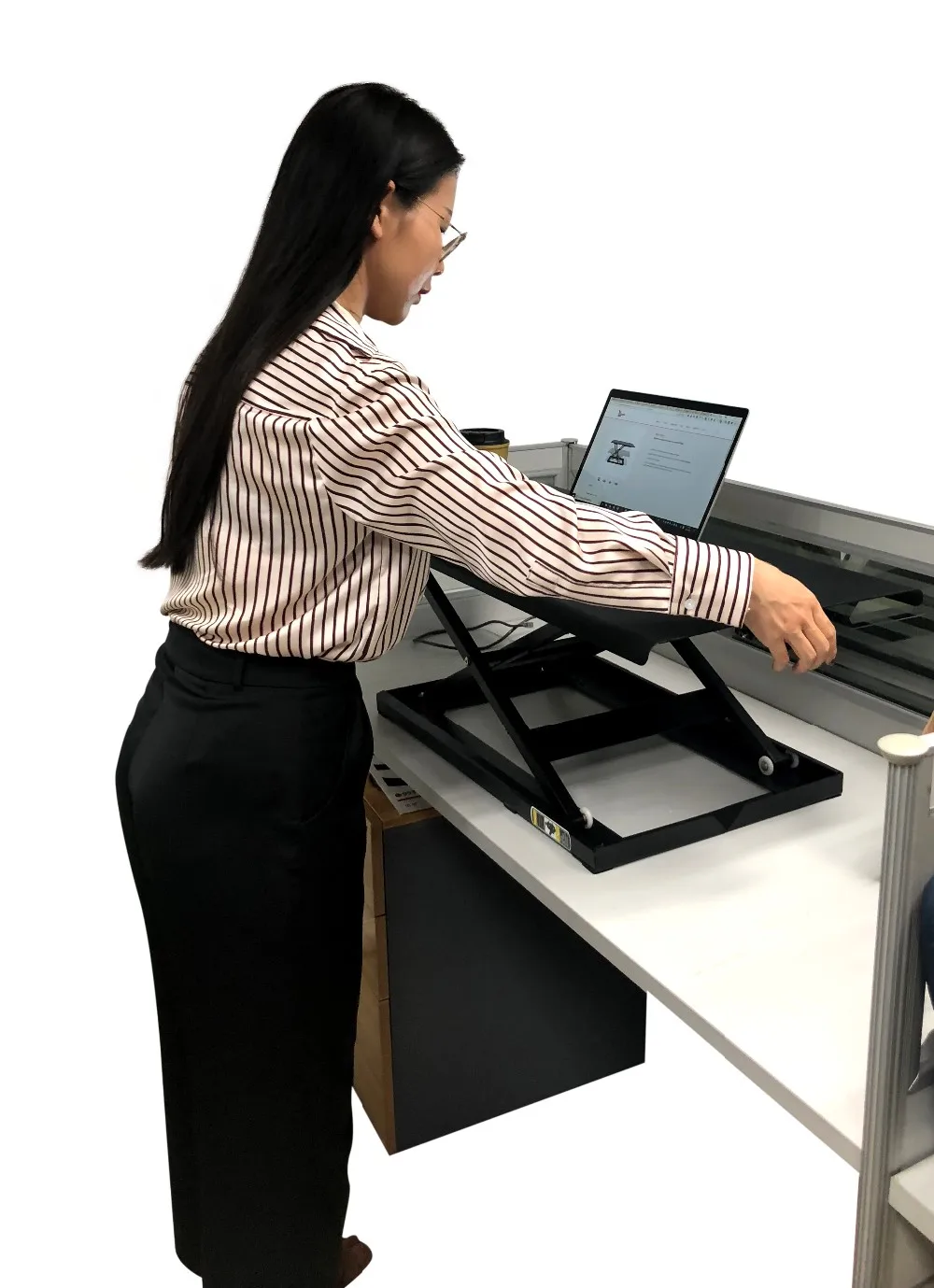 Starsdove Metal Table Top Air Lift Assisted Sit Stand Pneumatic Lift ...