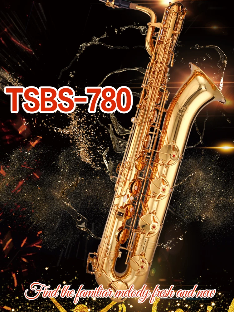 Professional Lacquer Gold Baritone Saxophone Directly From Chinese ...