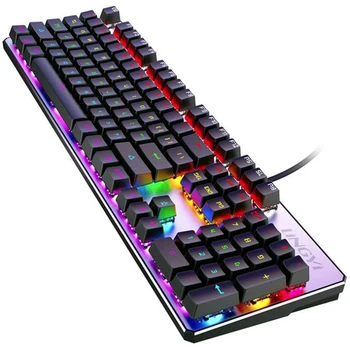 Mechanical Gaming Keyboard Rgb Led Glow Backlit Computer Mechanical ...