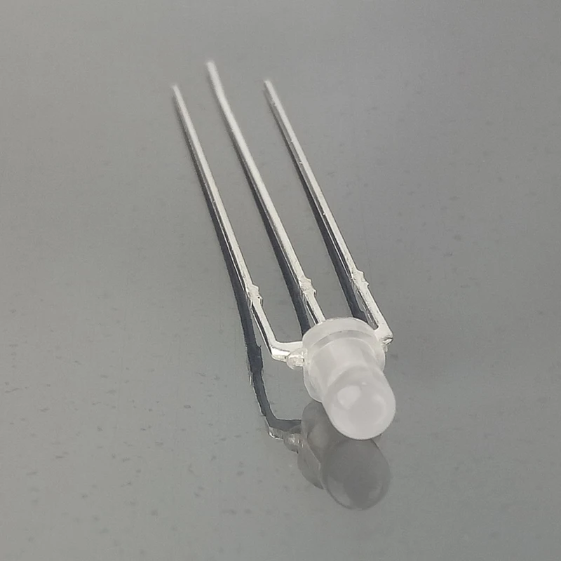 3mm Led Diode Dual Colour Leds Red - Green White Difused - Round Shape ...