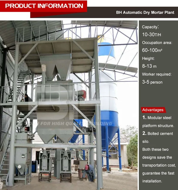 Automatic Dry Mortar Mixing Machine Mortar Production Line - Buy Mortar ...