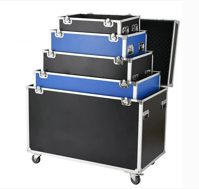 Durable Aluminum Flight Case with 4 Wheels - Ideal for Transport