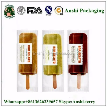 Custom Printed Clear Plastic Ice Lolly Popsicle Wrapper/ice Cream Ice ...