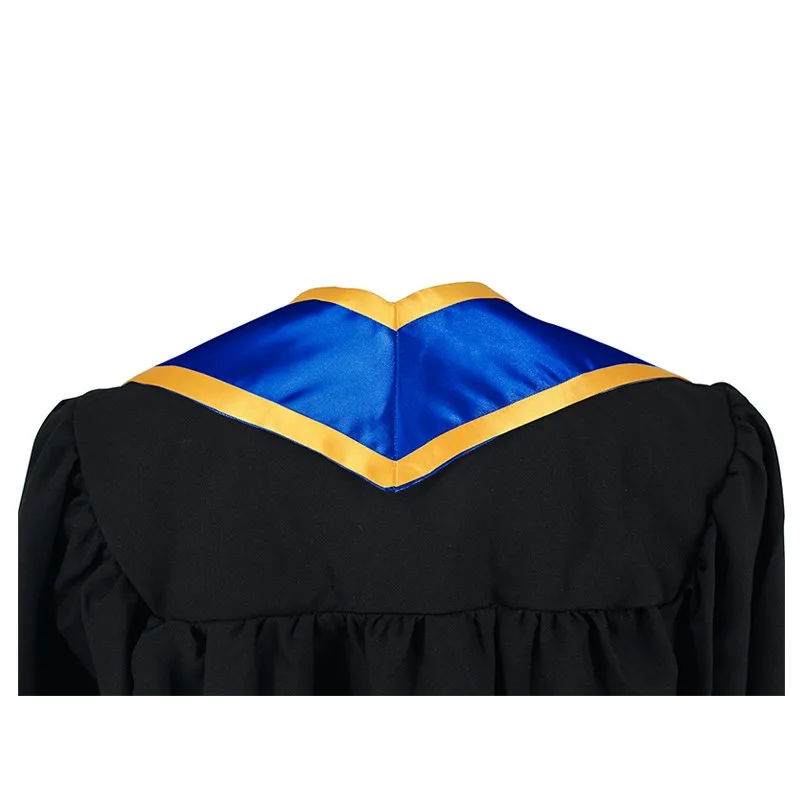Gold Graduation Sash with Royal Blue Stole - Elegant & Durable