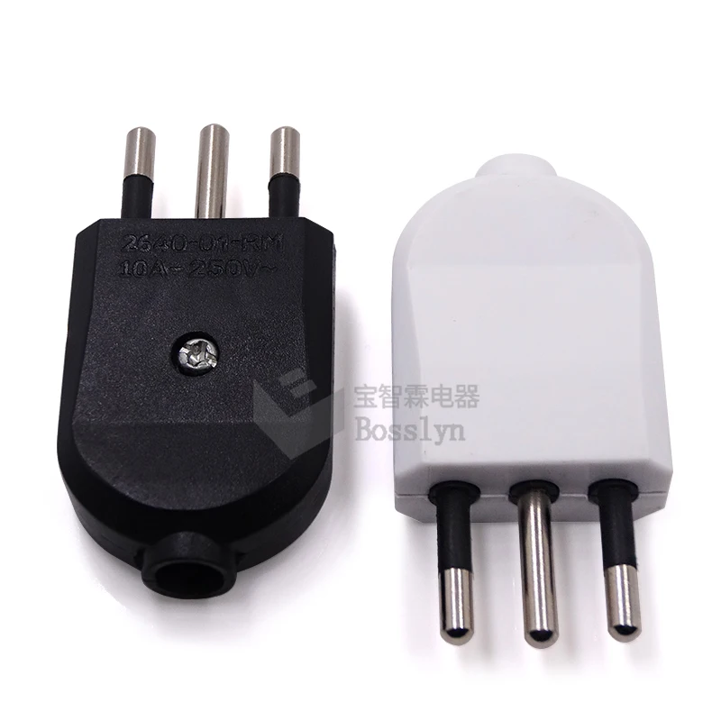Italy Ac Power Cord 3 Pin Rewireable Plug - Bosslyn HD-2640-01