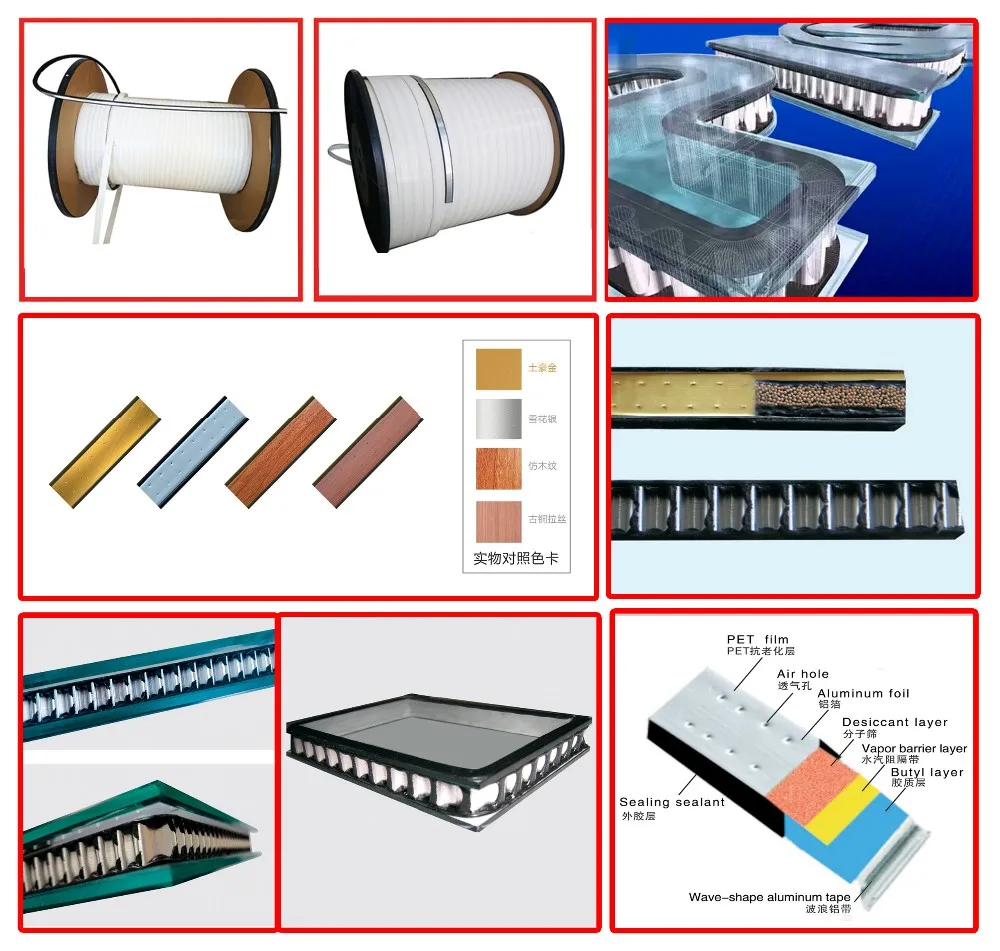 Thermal Igu Spacer / Strip Insulating Glass Adhesive Rubber Spacer For ...