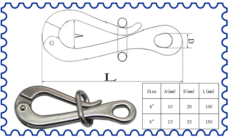 Stainless Steel Quick Release Pelican Hook - Reliable Lifting
