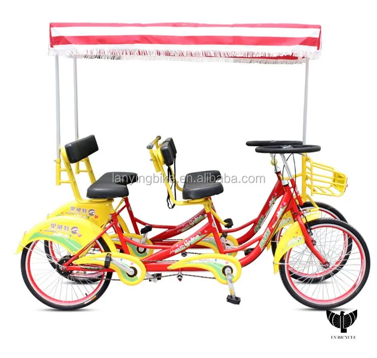 Top Selling 4 Person Quadricycle Tandem Surrey Bike For Sale - Buy High ...