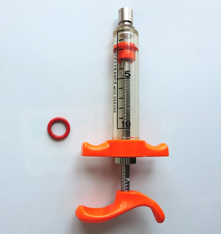 10ml 20ml Copper Head Continuous Poultry Injection Syringe