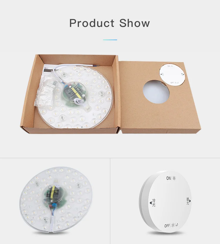 Linptech Led Light Panel Kit 44w Smart Frameless 2.4g Big Round Led Two ...