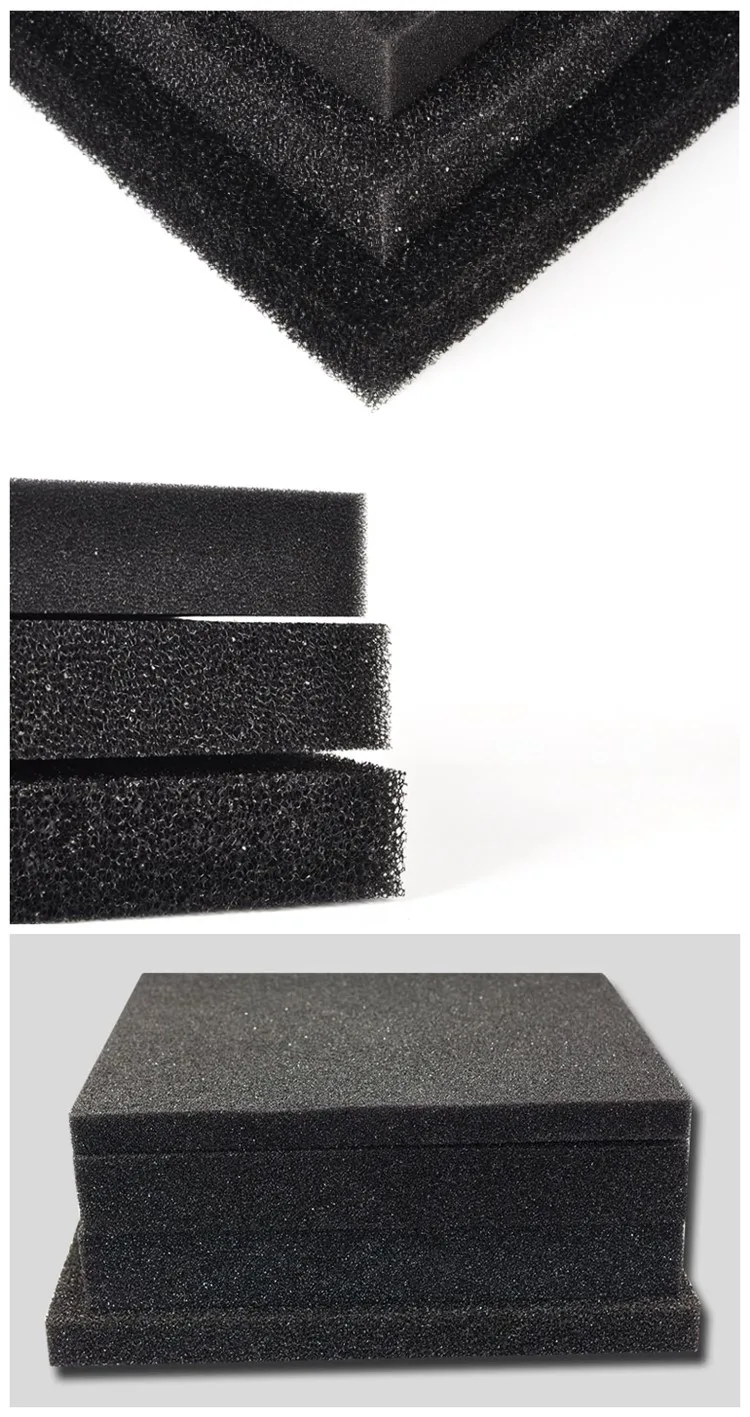 Extra Large Black Foam Sponge Sheets for Aquarium Filters