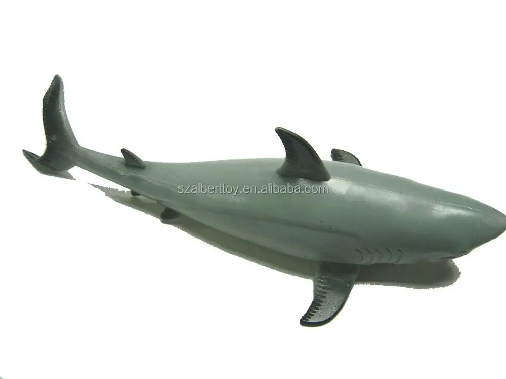 Plastic Squishy Realistic Blacktip Reef Shark TPR Toys