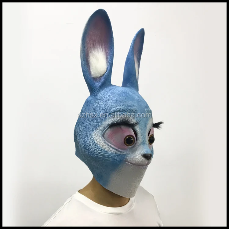2018 New Arrival Judy Hopps Rabbit Mask - Realistic Latex Animal Movie ...