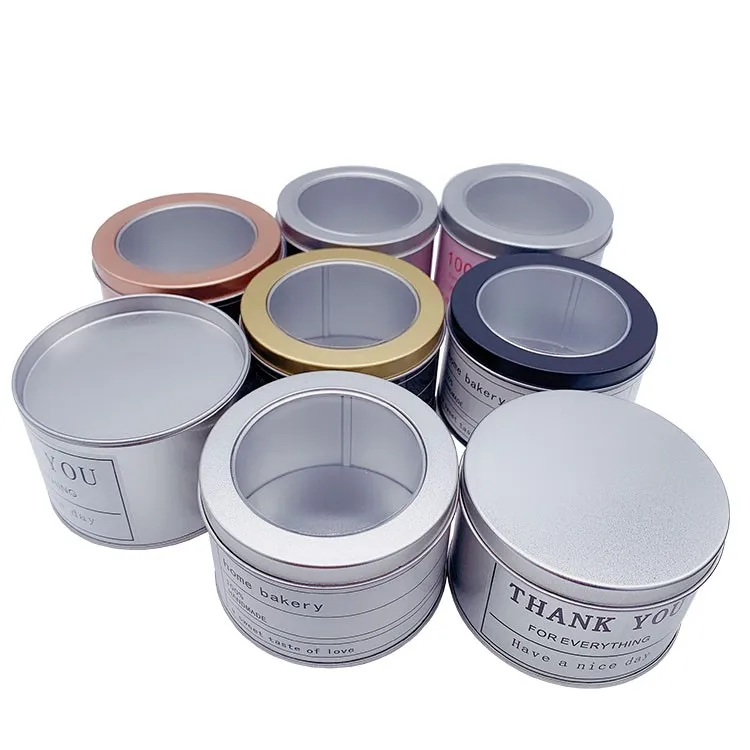 Cake Tin Box Dessert Food Jar Mousse Cake Tin Can Tinplate Baking ...